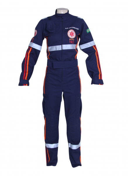 Macacão samu - Elisil Uniformes e Vestimentas de Proteção